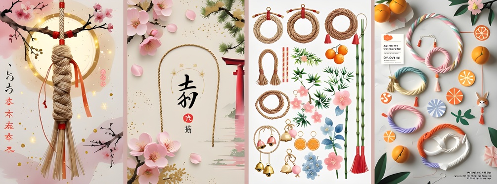 Shimenawa Spiritual Decor Kit – DIY Crafts, Wallpapers, Wall Art + Clipart