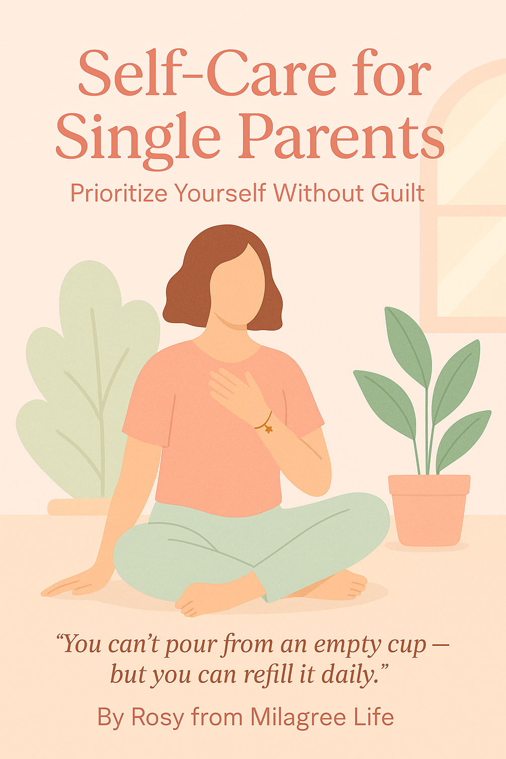 Selfcare for a single parents, pdf course+printable worksheets