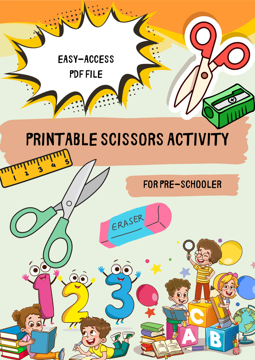Unleash Little Hands' Creativity with Our Preschool Scissor Activity Book!