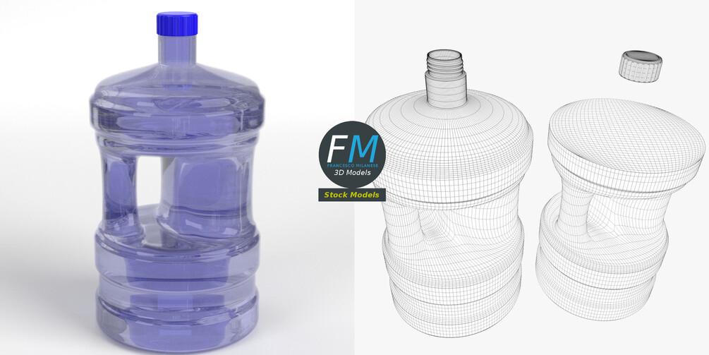 3D MODEL - Water jug