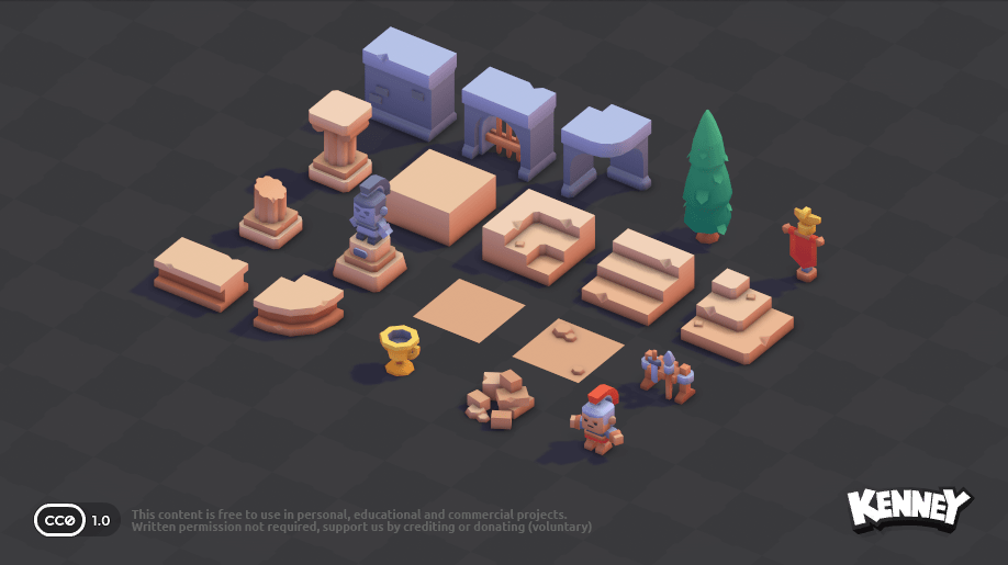 (FREE PRODUCT) Modular Mini Arena 3D Model