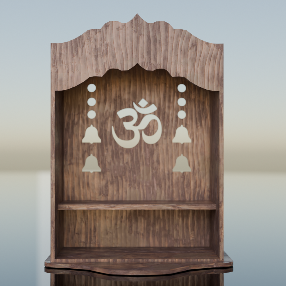 Bhagwan Shelf – Stylized Indian Home Temple Shelf 3D Model (Free Download)