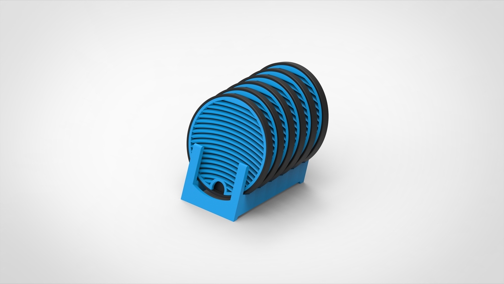 3D Printable Coaster & Snap-Together Stand Set | Digital STL Files for ...