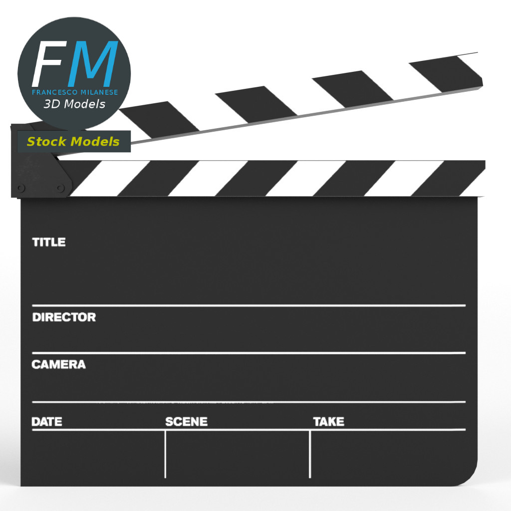 3D MODEL - Clapperboard