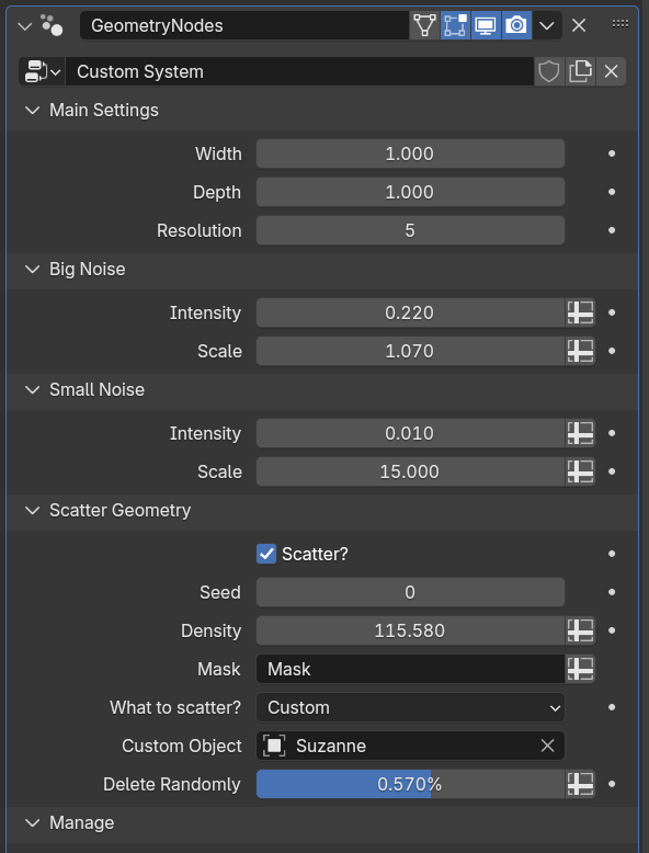 Blender Geometry Nodes Interfaces