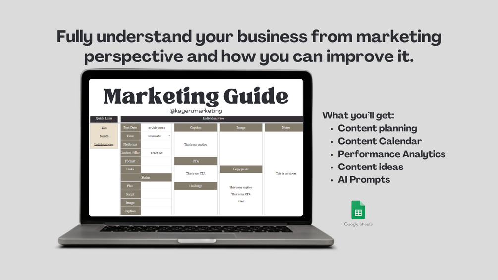 Marketing Guide by Kayen