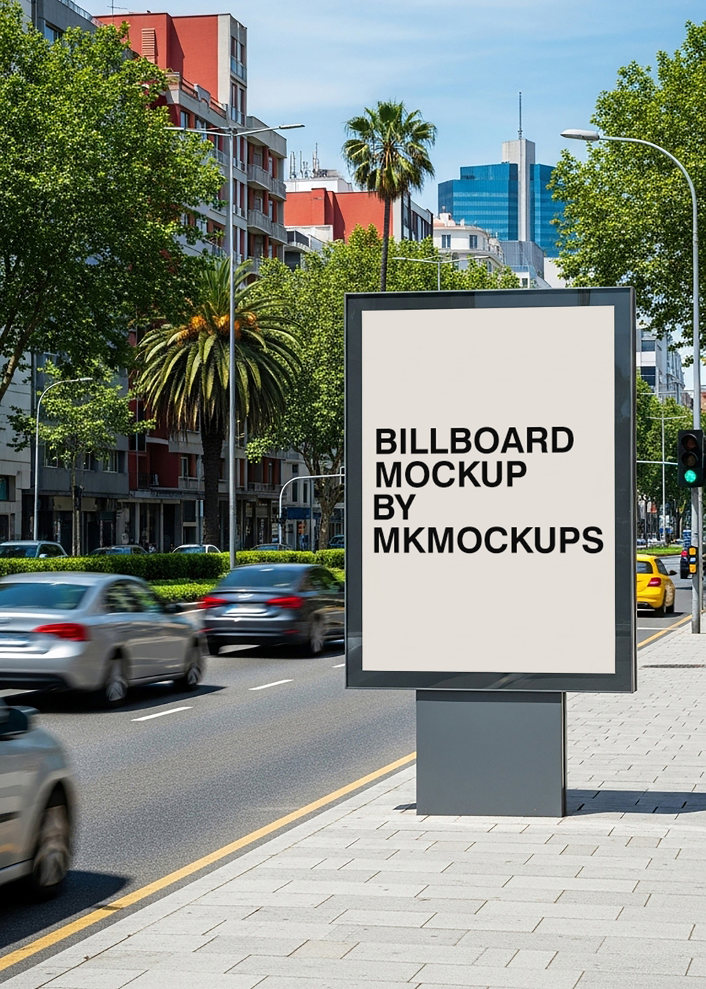 Urban Billboard Mockup – Realistic Outdoor PSD for Campaign & Poster Design