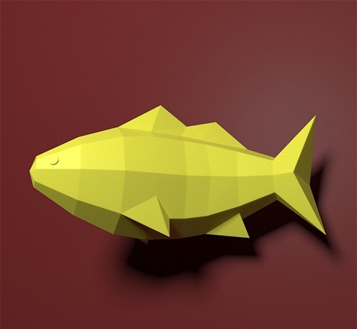 Lowpoly Fish papercraft