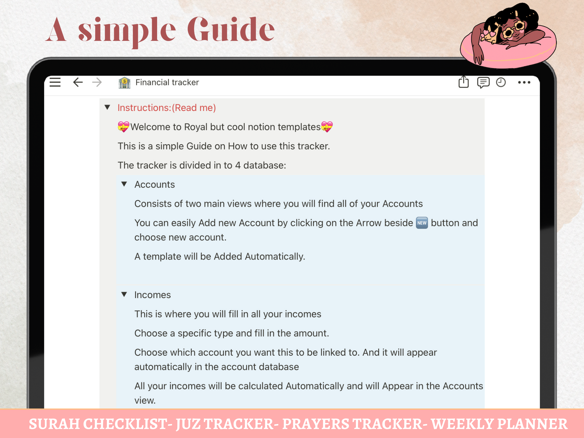 Financial tracker| personal budget