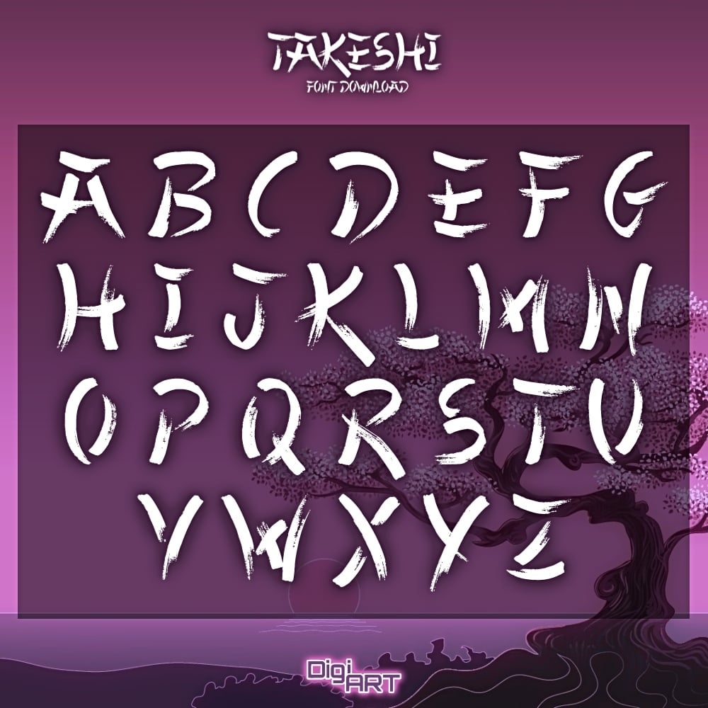 "Takeshi" Oriental Font