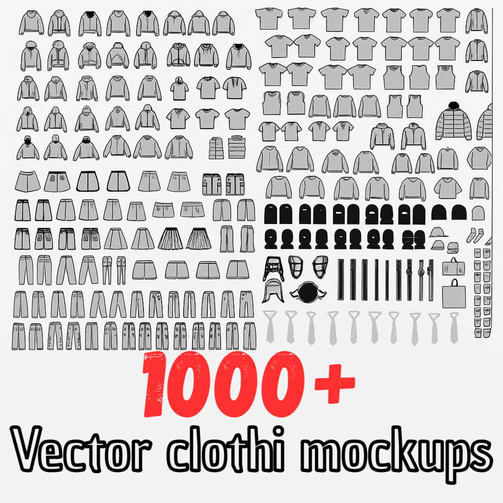 1000+ Premium Vector Clothing Mockups