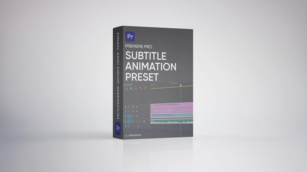 Premiere Pro Subtitle Animation [Drag&Drop]