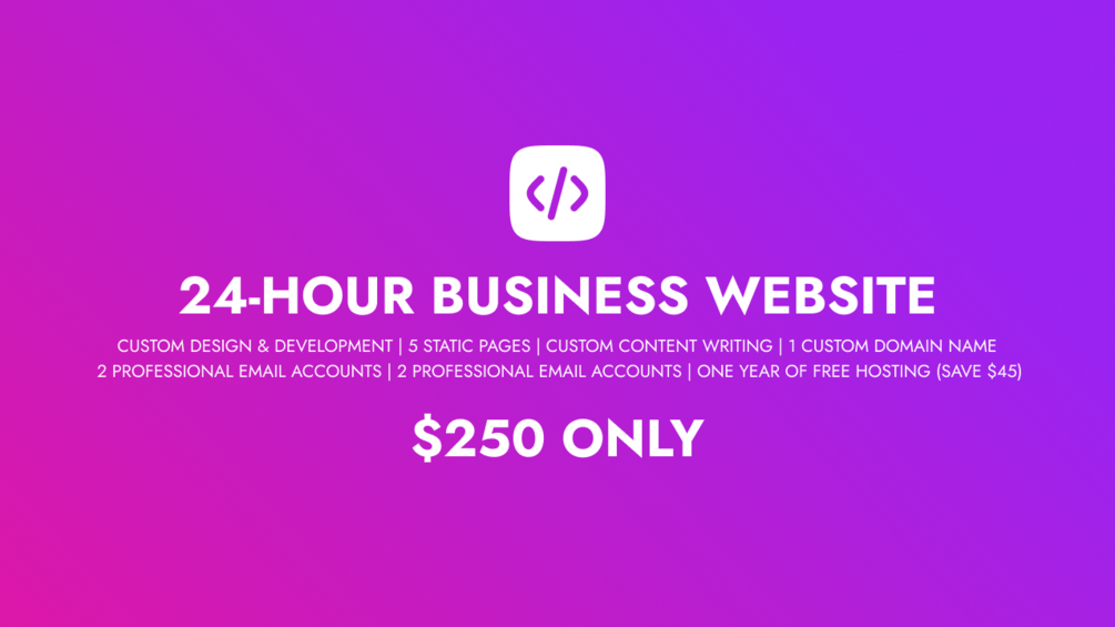 24-Hours Business Website