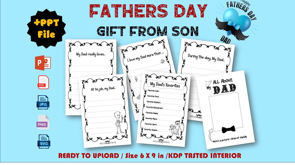 Dad, I Wrote a Book About You - Father's Day Unique & Birthday And ...