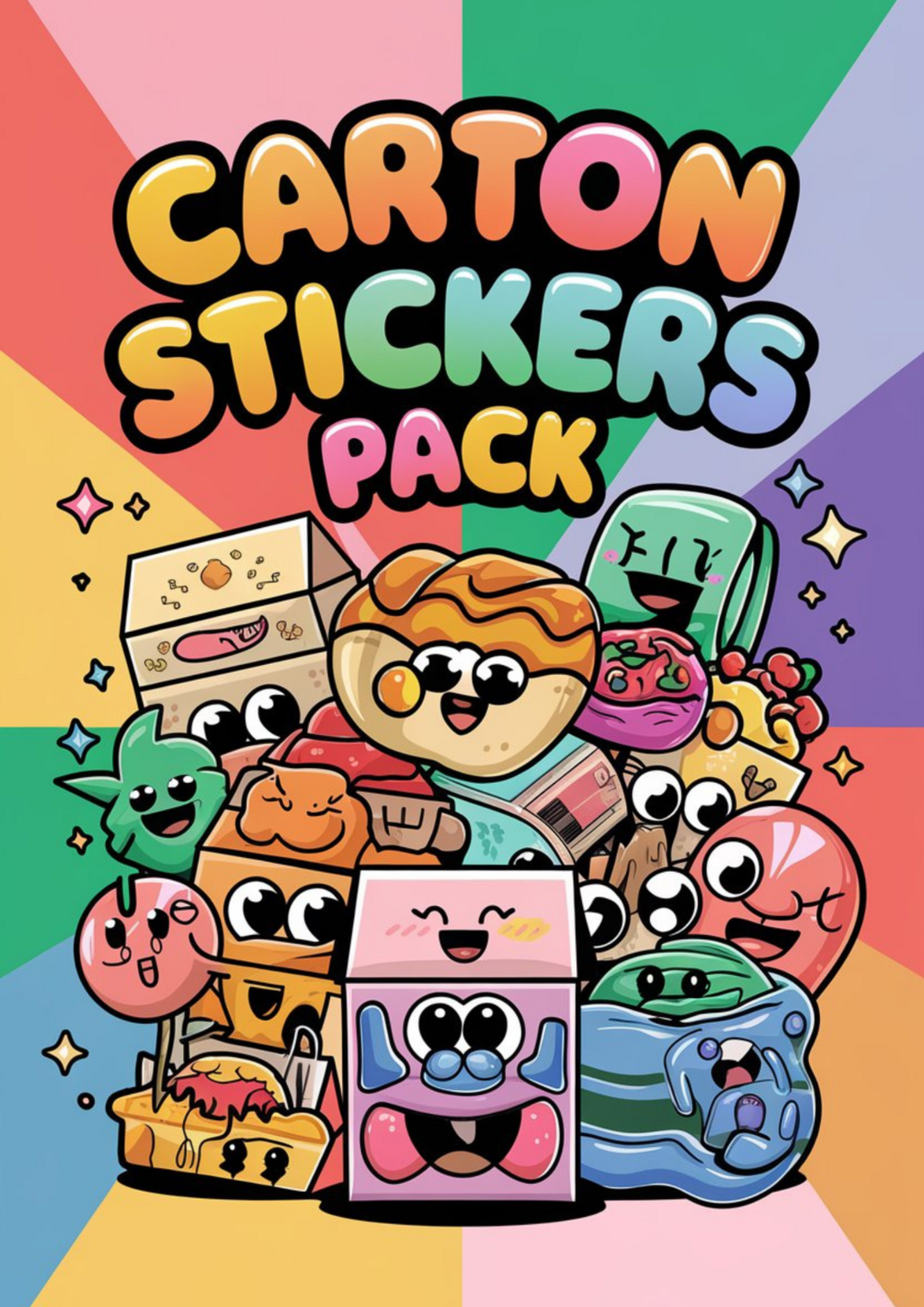 3D STICKERS DIFFERENT CARTON STYLE