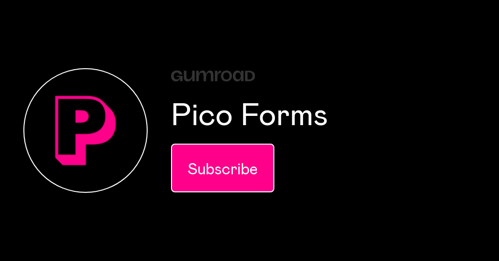 Pico Forms