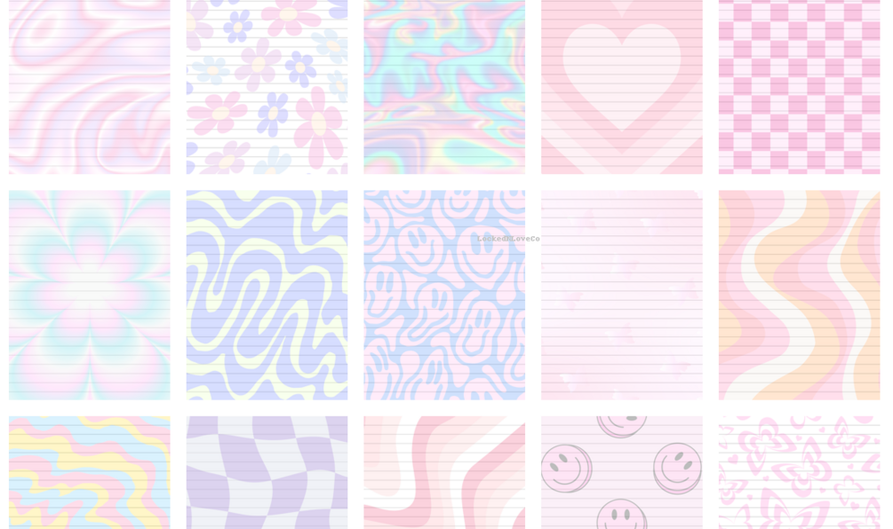 Y2K Letter Stationery | 20 Pages