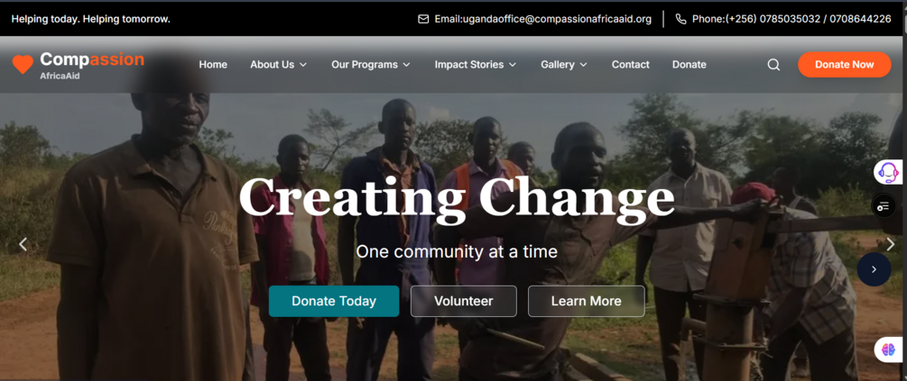 Organisation website template
