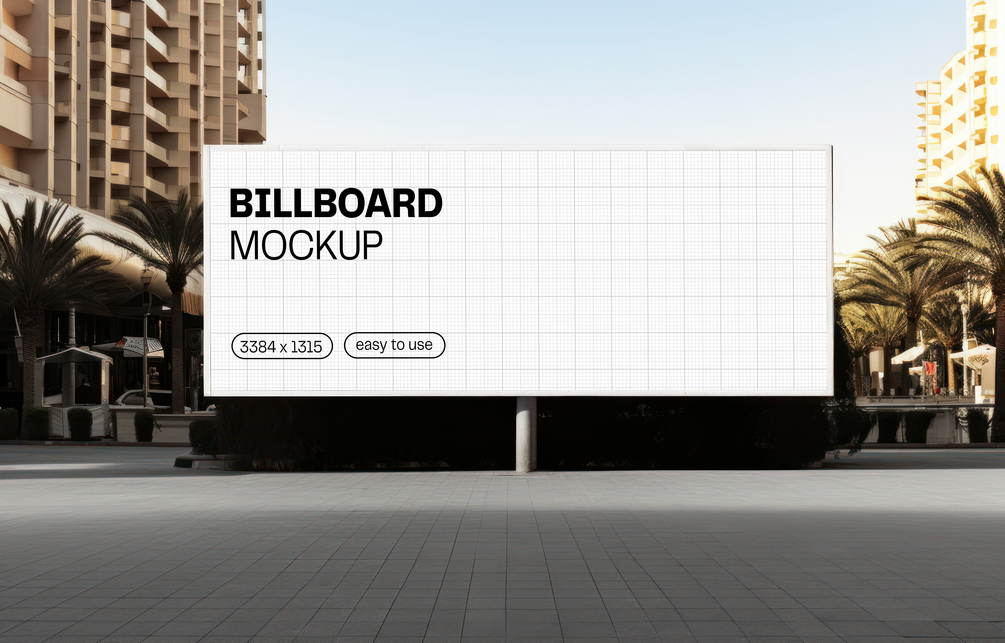 Urban Commercial Billboard Mockup / #776