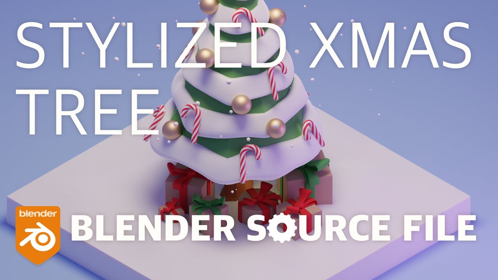 Stylized Xmas Tree – Blender Source File