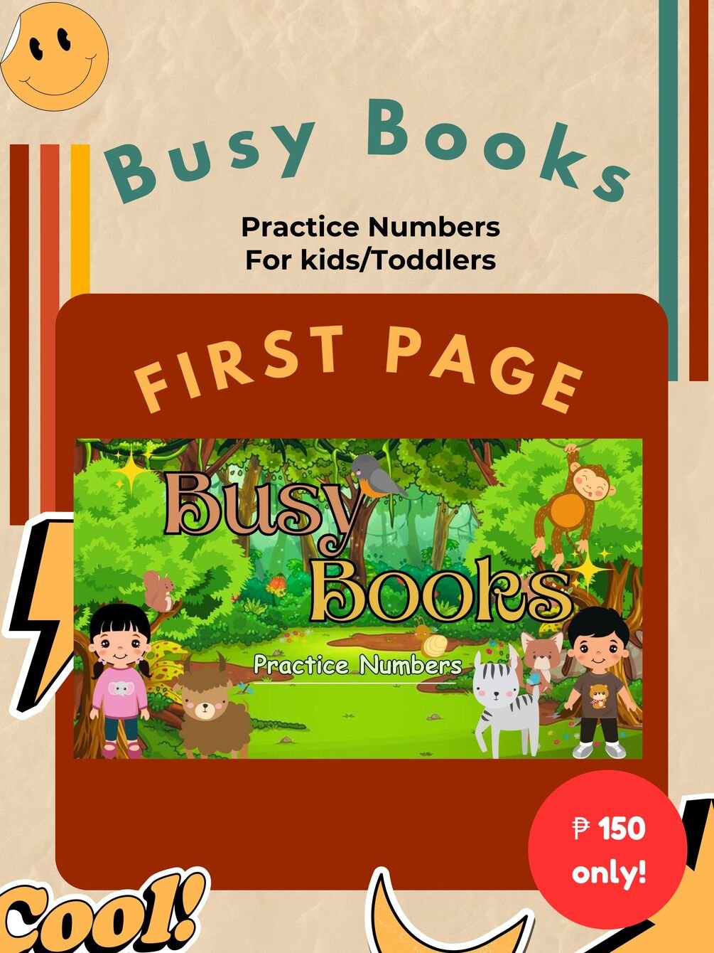 Printable Numbers Busy books for Kids