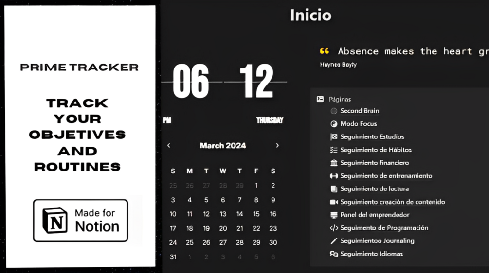 Prime Tracker for Notion ( Spanish )