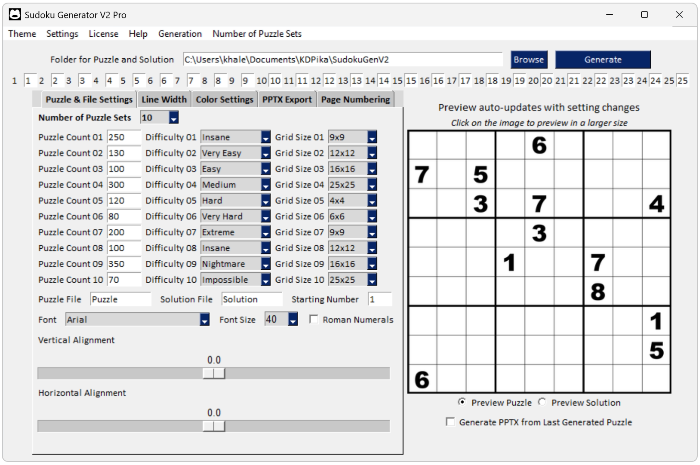 Sudoku Generator Pro Duo (Samurai & Classic Editions)