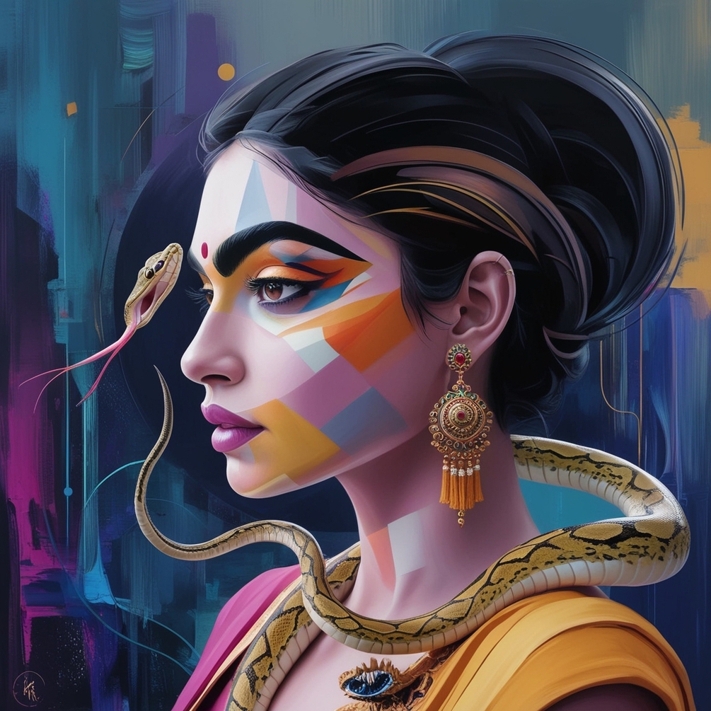 🐍 Mesmerizing Abstract Snake Art Gallery 🎨 #AbstractSnakes #UniqueArt # ...