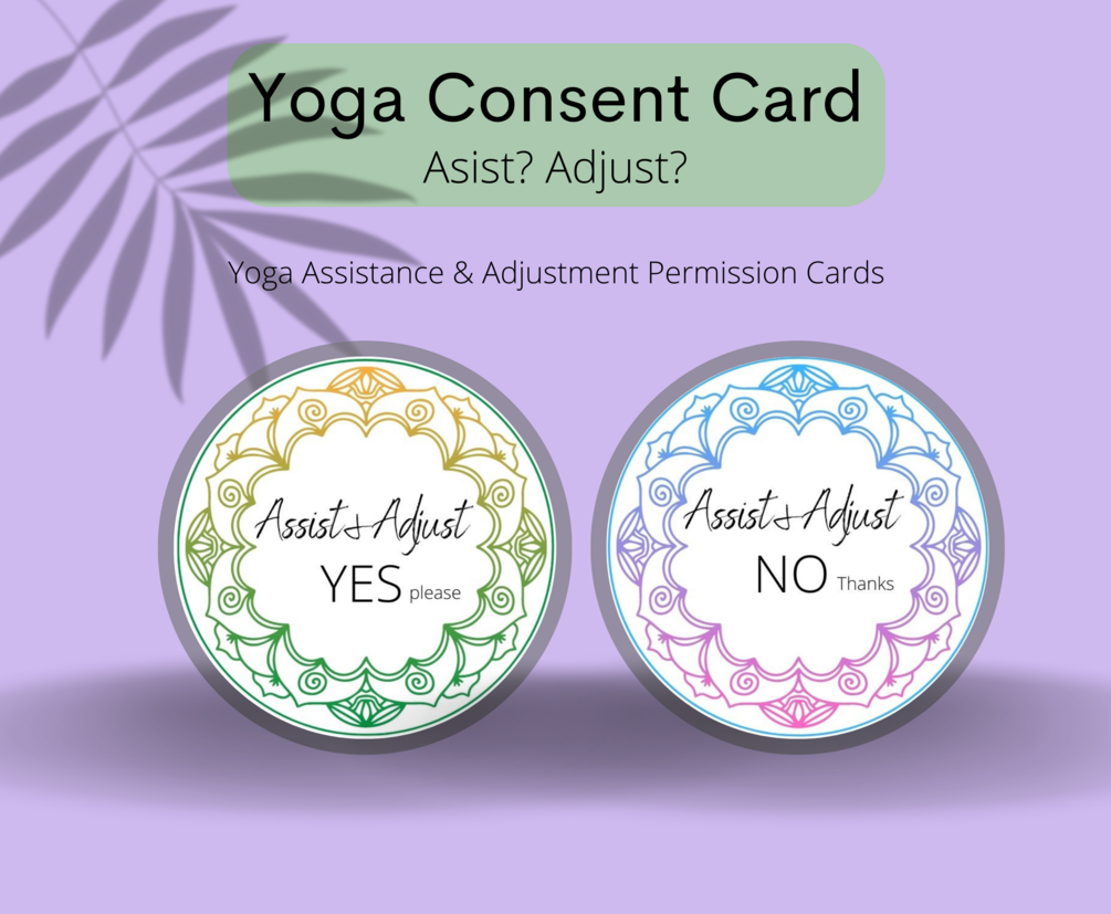 Yoga Consent Card Yes? or No? Digital Product