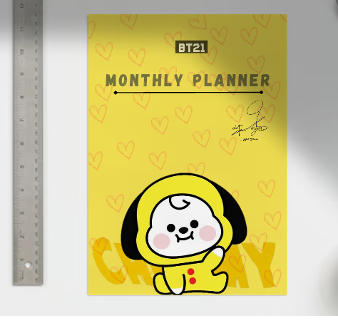 BT21 Chimmy Design Monthly Planner