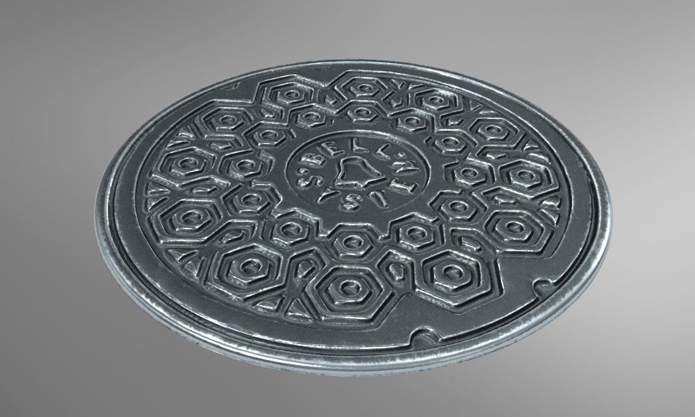 New York "Bell System" manhole 3d model