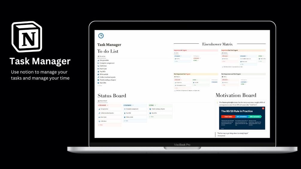 Task Manager Notion Template