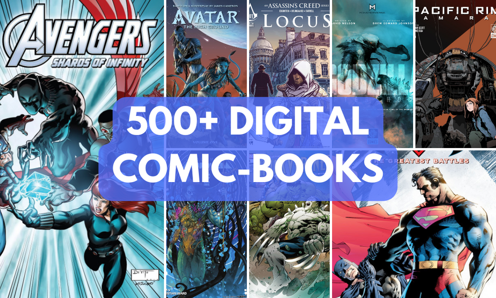 500+ Digital Comic Books (Superhero, Sci-Fi, Fantasy)