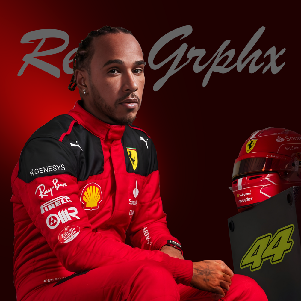 Lewis Hamilton Ferrari Print