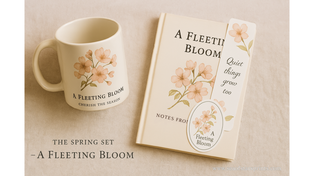 A Fleeting Bloom – Printable Cherry Blossom Mug Design