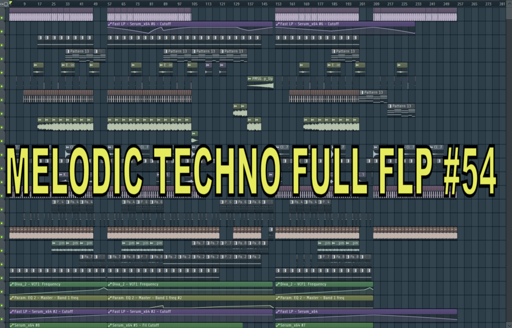 Melodic Techno Full FLP [ 54] Fl studio