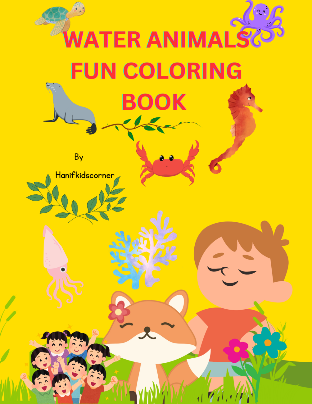 Water Animals Coloring Book for Kids | Fun & Printable PDF with ...