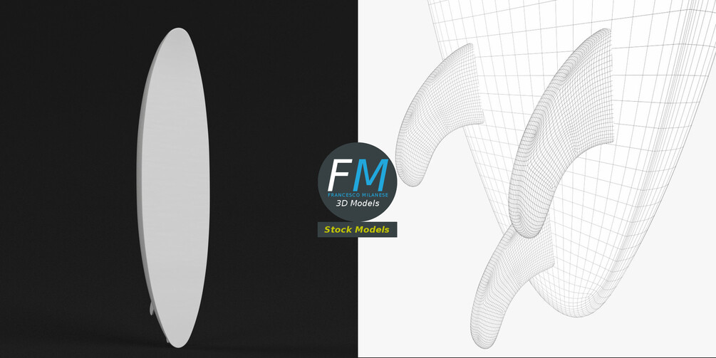 3D MODEL - Surfboard