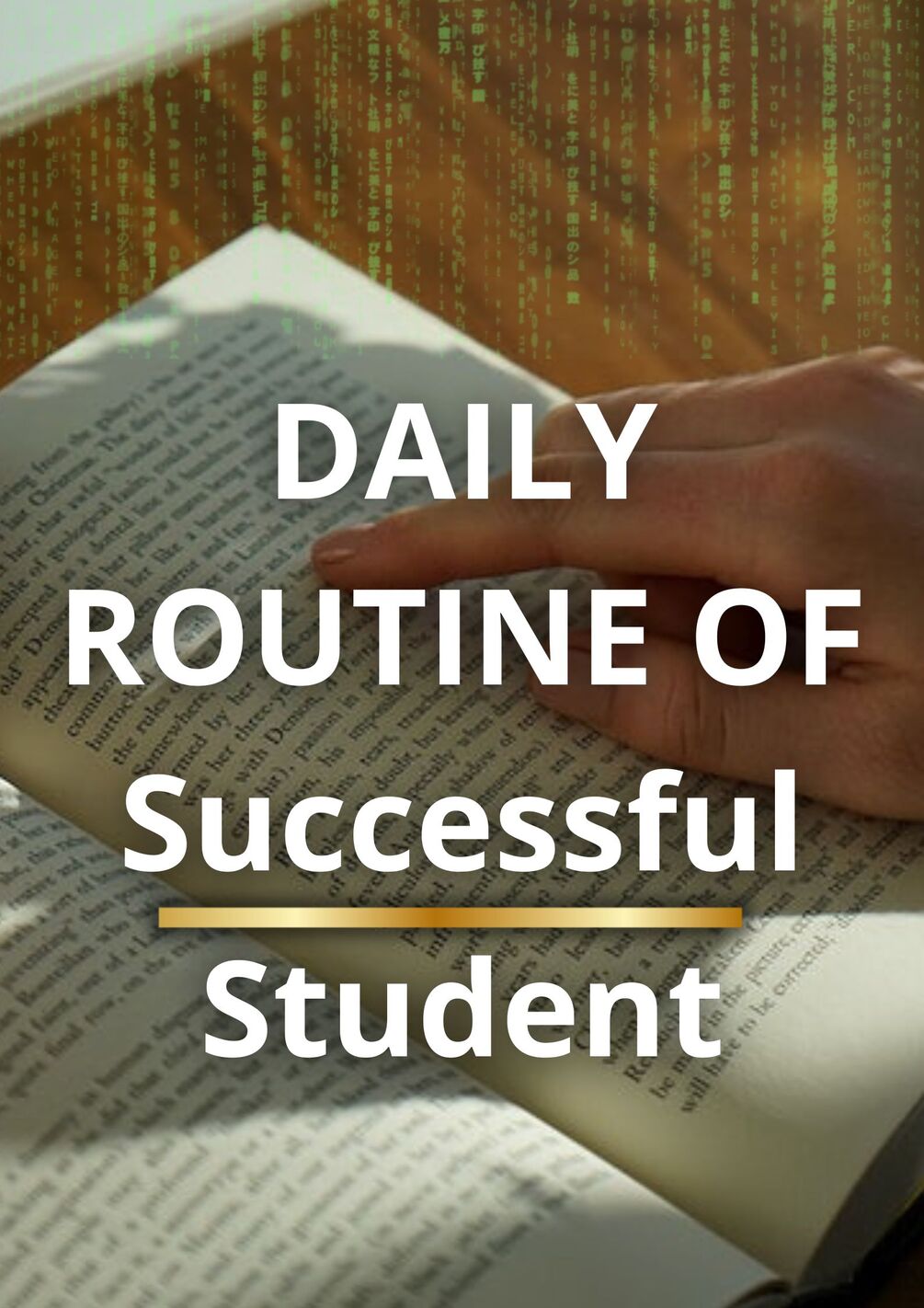 Daily routine of successful student