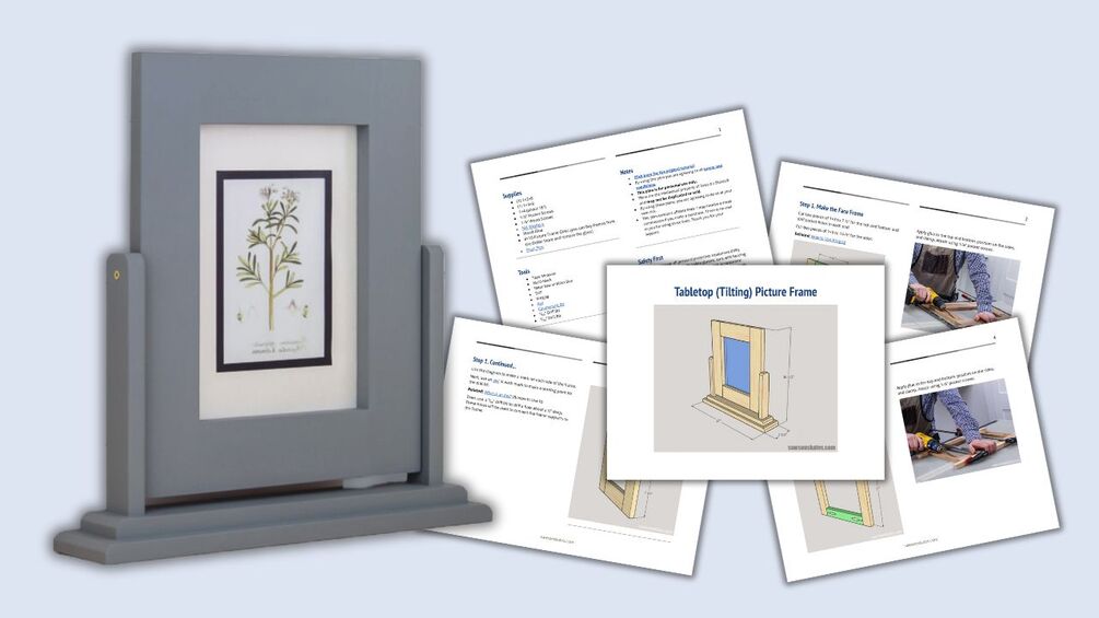 Tabletop Picture Frame PDF Plan