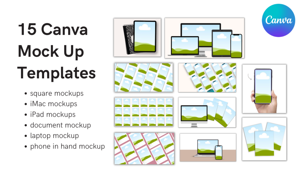 Canva Bundle Mock Up Templates