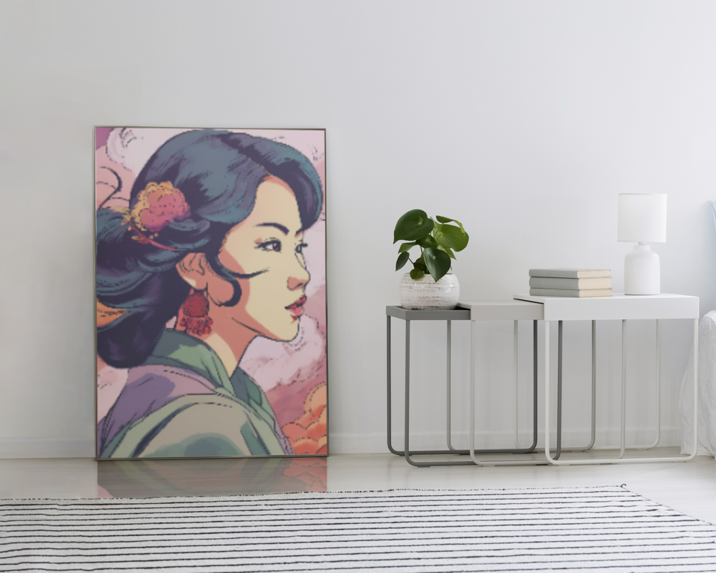 Abstract Woman Portrait Print | Instant Download | Printable Wall Art ...
