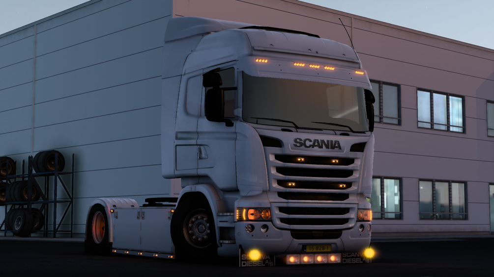 H7 Orange Headlight For Scania RJL