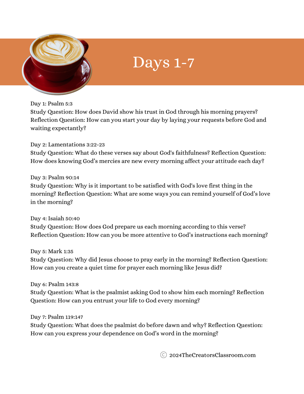 Bible Study - First Things First - Start Your Day With Jesus