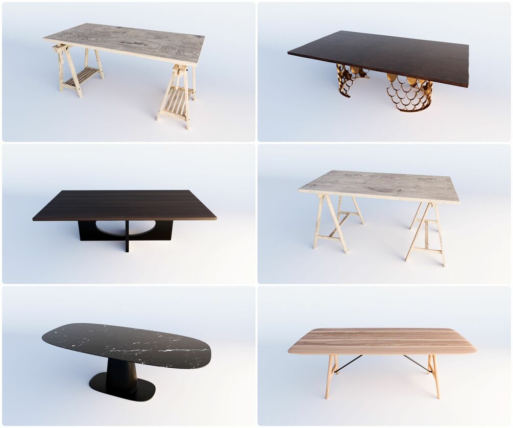 D5lib Dining Table Vol 02