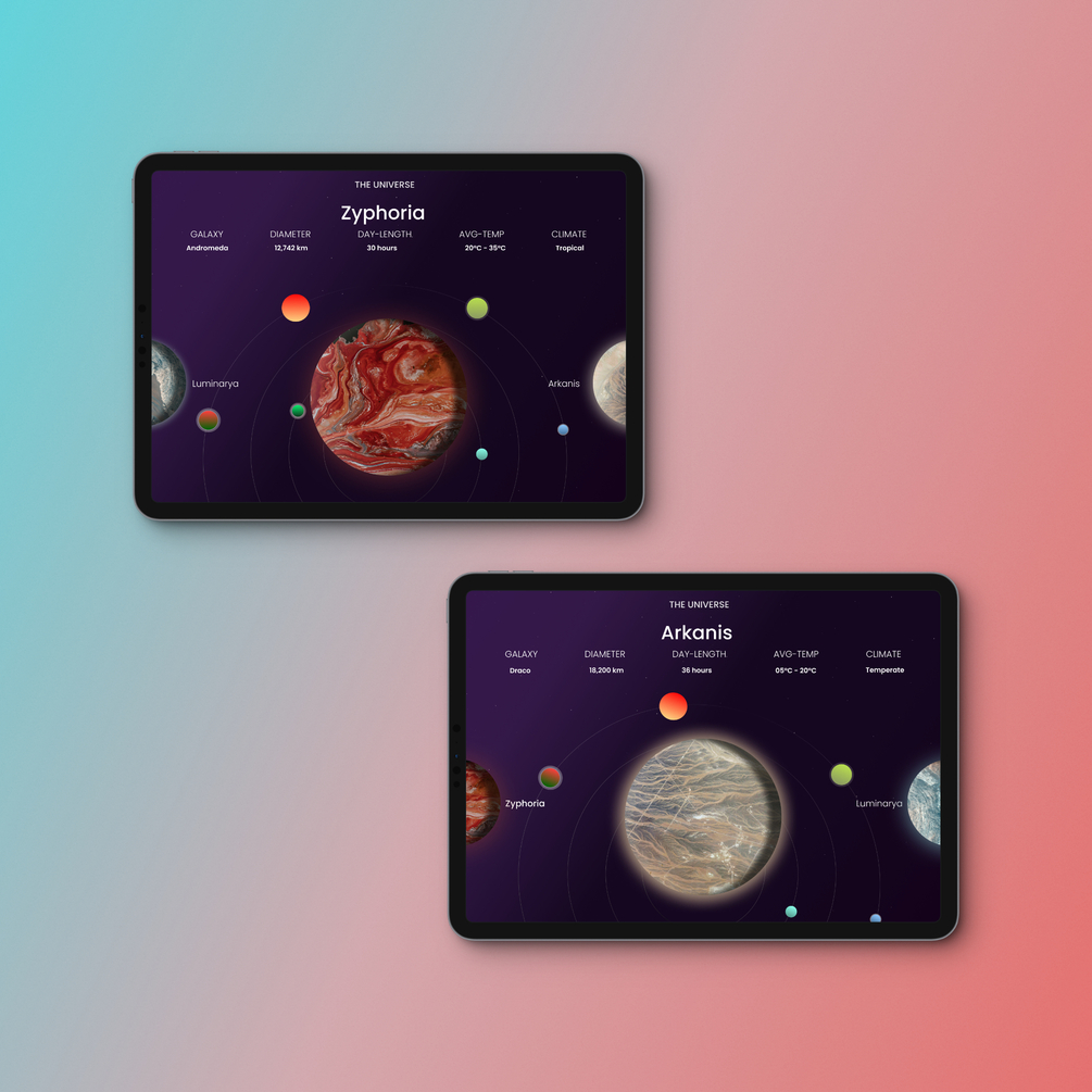 The universe figma design