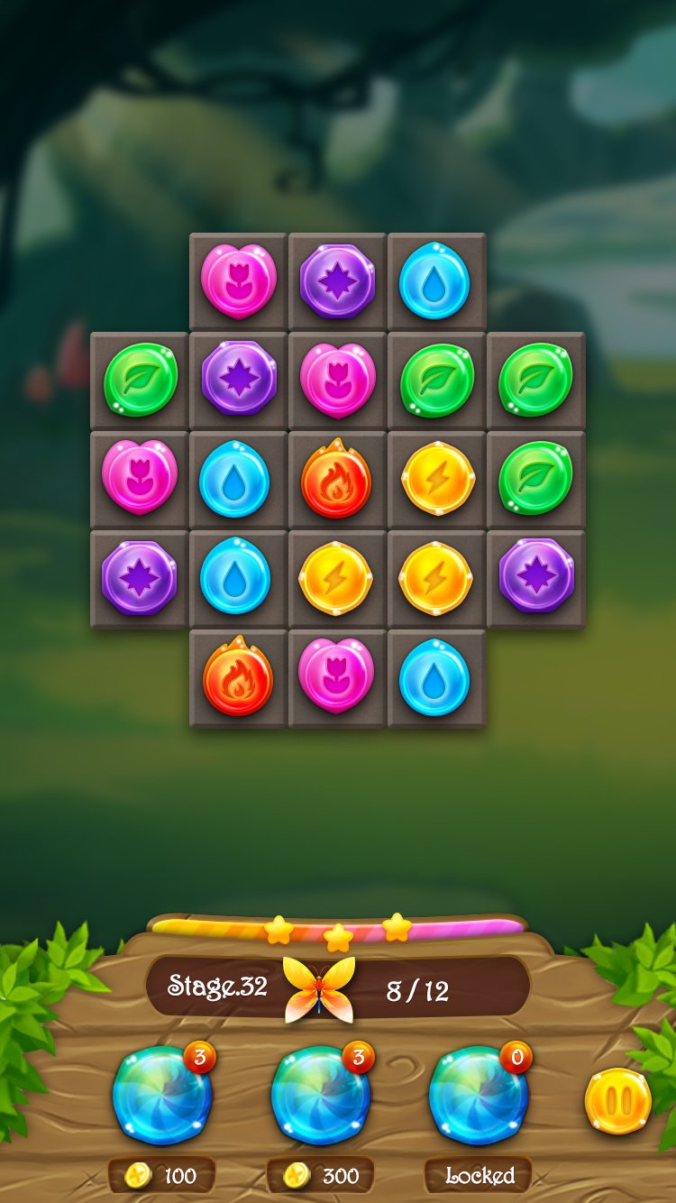 Magic Gems Match-3 Game assets