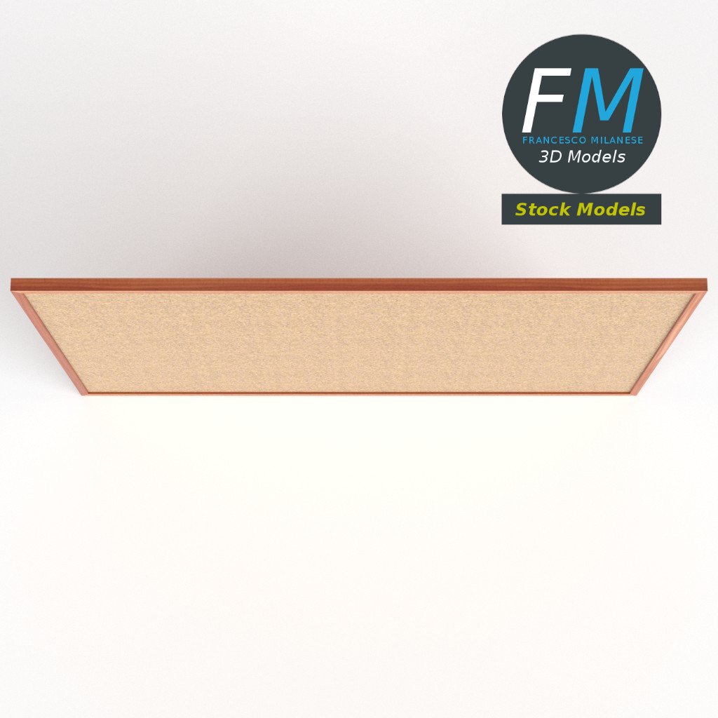 3D MODEL - Corkboard