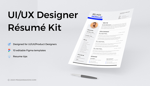 UI/UX Designer Resume Kit: Figma Templates for UI/UX/Product Designers
