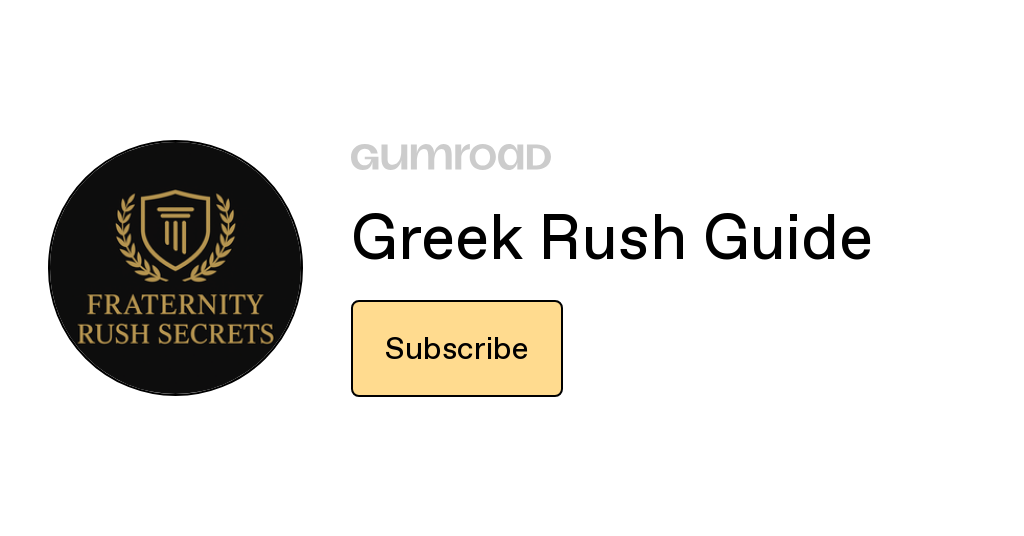 Greek Rush Guide